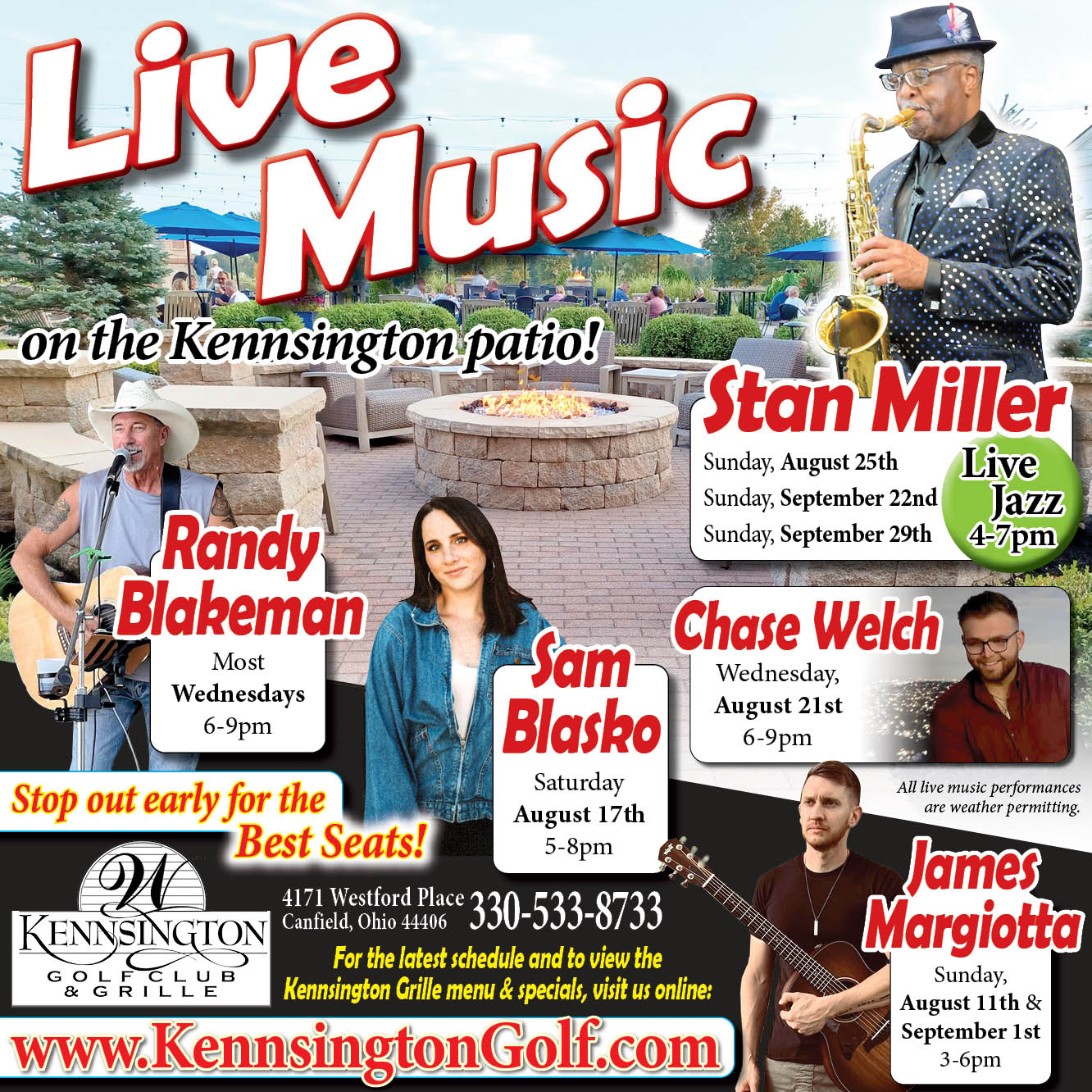 Live Music on the Patio - Kennsington Golf Club
